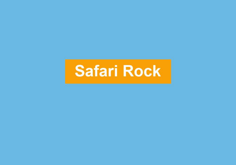 Safari Rock - strandstyle.de